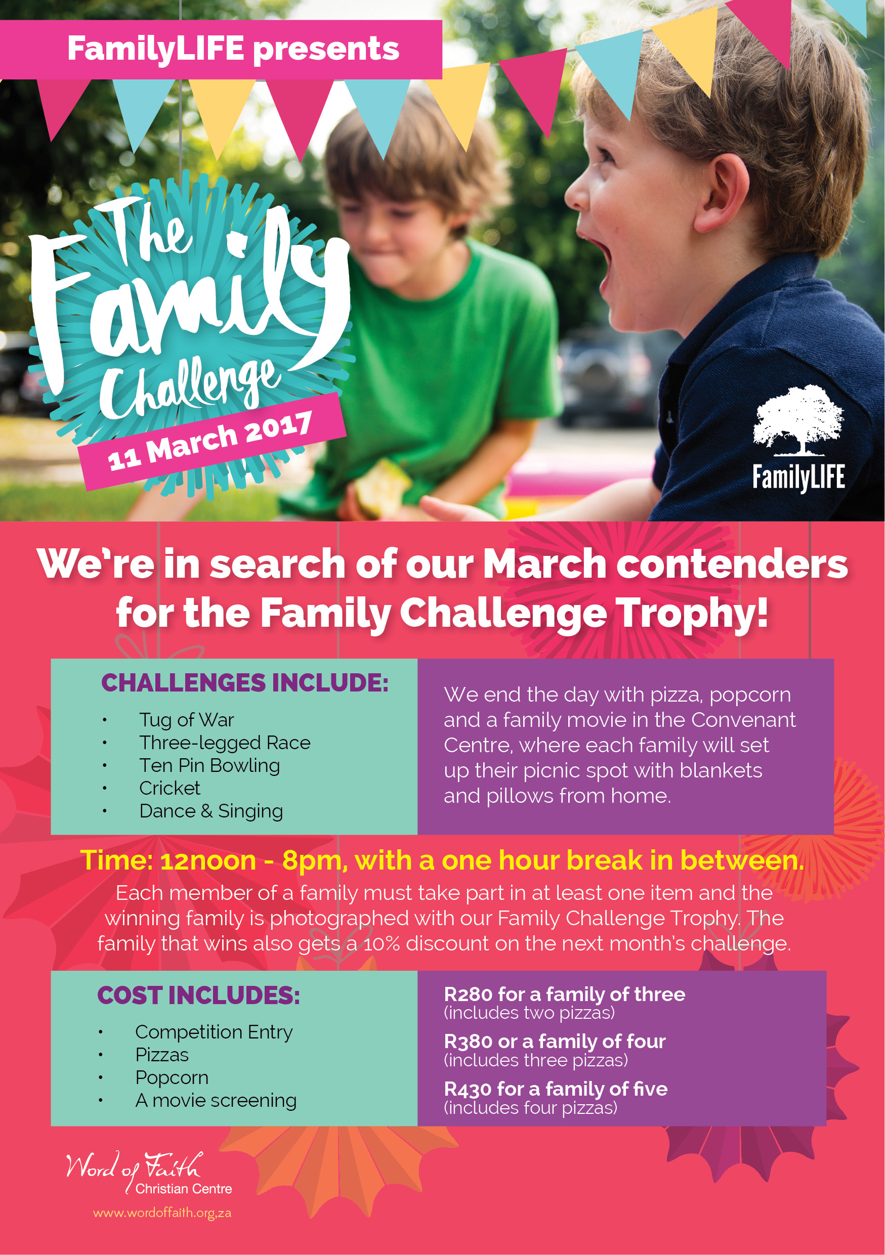 The Family Challenge - 11 March - Word of Faith Christian Centre